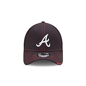 MLB Atlanta Braves Neo Fitted Baseball Cap, Small/Medium, Navy