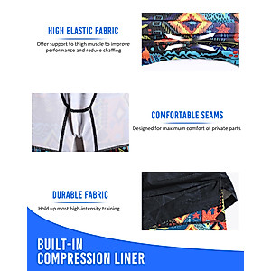 maamgic Mens 5" Gym Running Shorts for Men 2 in 1 Quick Dry Workout Athletic Shorts Totem Gray Large