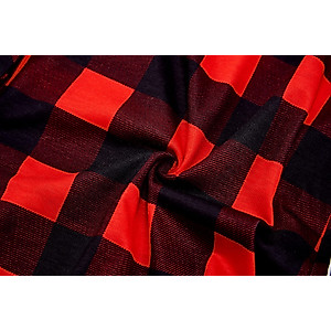 Urban CoCo Women's Classic Plaid Shirt Button Down Long Sleeve Blouse (M, 8)