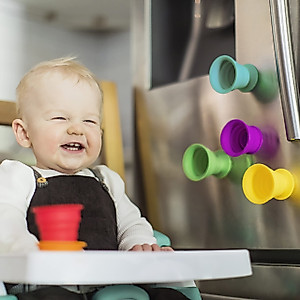 Baby Einstein Stack & Squish Cups Infant to Toddler Collapsible Sensory Toys for Beach, Bath, Floor & More, 6pcs, 3 Months+