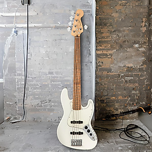 Fender Player 5-String Jazz Bass, Polar White, Pau Ferro Fingerboard