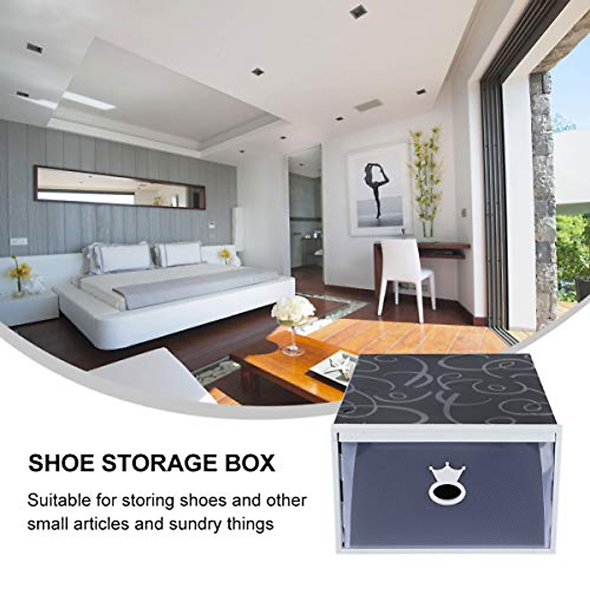 Cabilock SNEAKER SHOE CONTAINERS- Large capacity, thickened and durable.