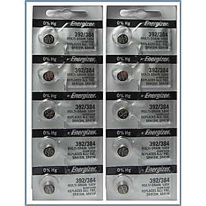 10 Energizer 392/384 Multi-Drain Batteries (Replaces LR41)