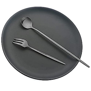 JANKNG 6-Pieces 7.87-inch Iced Tea Spoons With Long Handles, 18/0 Stainless Steel Ice Cream Coffee Dessert Spoon or Stirring Spoon Multipurpose Tea Spoon Set For Sundae, Cocktails