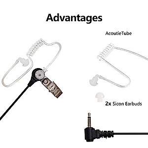 TIDRADIO Speaker Mic PTT Radio Mic Shoulder Microphone Compatible for Motorola Radios BPR40 CP200 CP200D CP185 CP110 CLS1410 CLS1110 PR400 RDU4100 RDU2080D Walkie Talkie