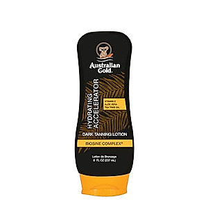 Australian Gold Dark Tanning Accelerator Lotion, 2020 Formula, 8 Fluid Ounce, Classic Cocoa Dreams