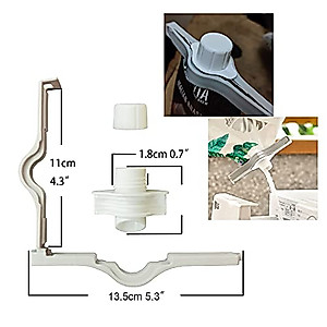 6 PCS Pouring clips Pyyxzjup Package Clips with Pour Spout for Sealing Packaged items such as coffee,sugar,cereal,washing powder,whipping cream with A sealing rotation cover