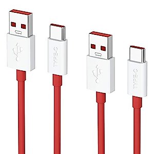 TITACUTE USB Type C Cable 2 Pack 6FT Fast Charging 80W SUPERVOOC Charge for OnePlus 10 Pro Nord 2T, 65W WARP Charge for OnePlus Nord 2 9 8T 8 7T, Dash Charge Cord Charging Rapidly for OnePlus 7 6T 6 5