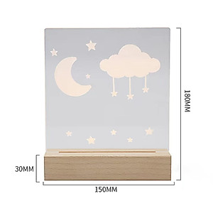 chopie Woodland Baby Fox, Personalized Night Light, Best Gift for Kids, Kids Bedroom Night Light, Child Night Light, Creative Kids Bedroom Bedside Lamp Decoration Best Gifts for Boys & Girls