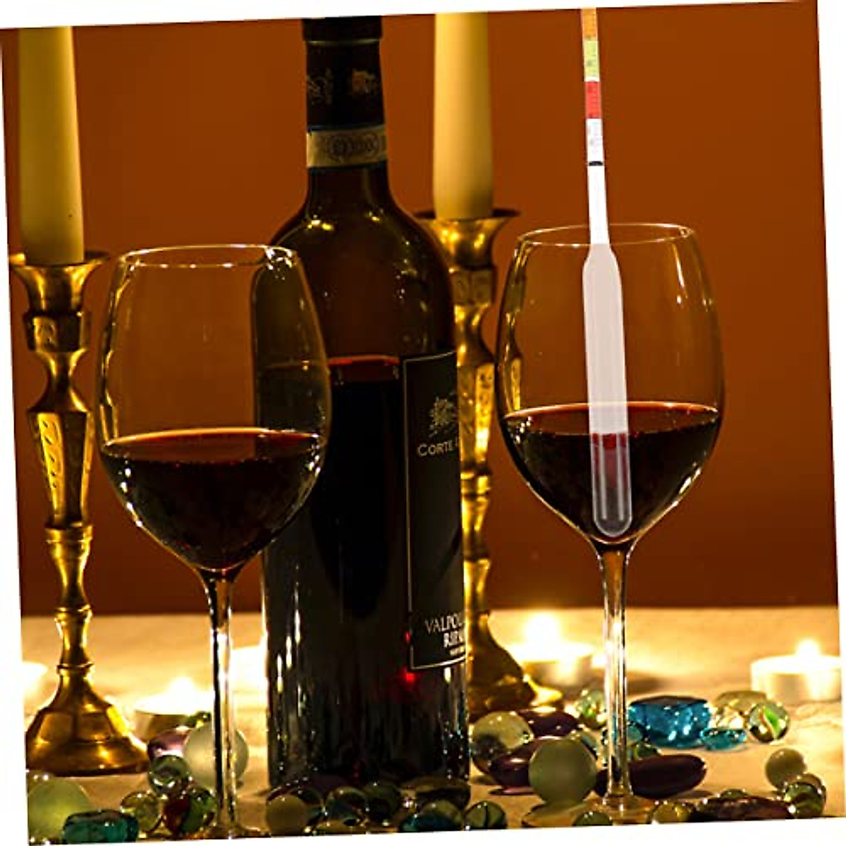 GRIRIW 2pcs Three Range Sugar Meter Specific Hydrometer American Measurements Hydrometer 0- Sweet Measurements Hydrometer Test Tool Sweet Gauges Beer Gauges Sweet Scales Glass