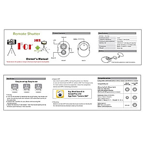 Phone Tripod Mount Adapter & Smartphone Remote Controller, Ruittos Smartphone Selfies Stick Holder Clip Compatible with iPhone Samsung and All Cell Phones, Rotates Vertical Horizontal Adjustable Clamp