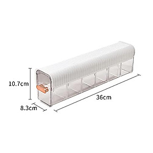 Closet Organizer, Wall mounted underwear storage box (IVORY WHITE)