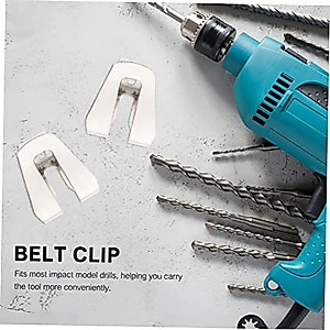 VILLCASE 50 Pcs Belt Hook Clip Leash Clip Belt Clips Tool Clip Power Tool Hook Holster Belt Clip Key Hooks for Keychain Spring Buckle Clip Hooks Drill Belt Buckle Jacket Spring Clip