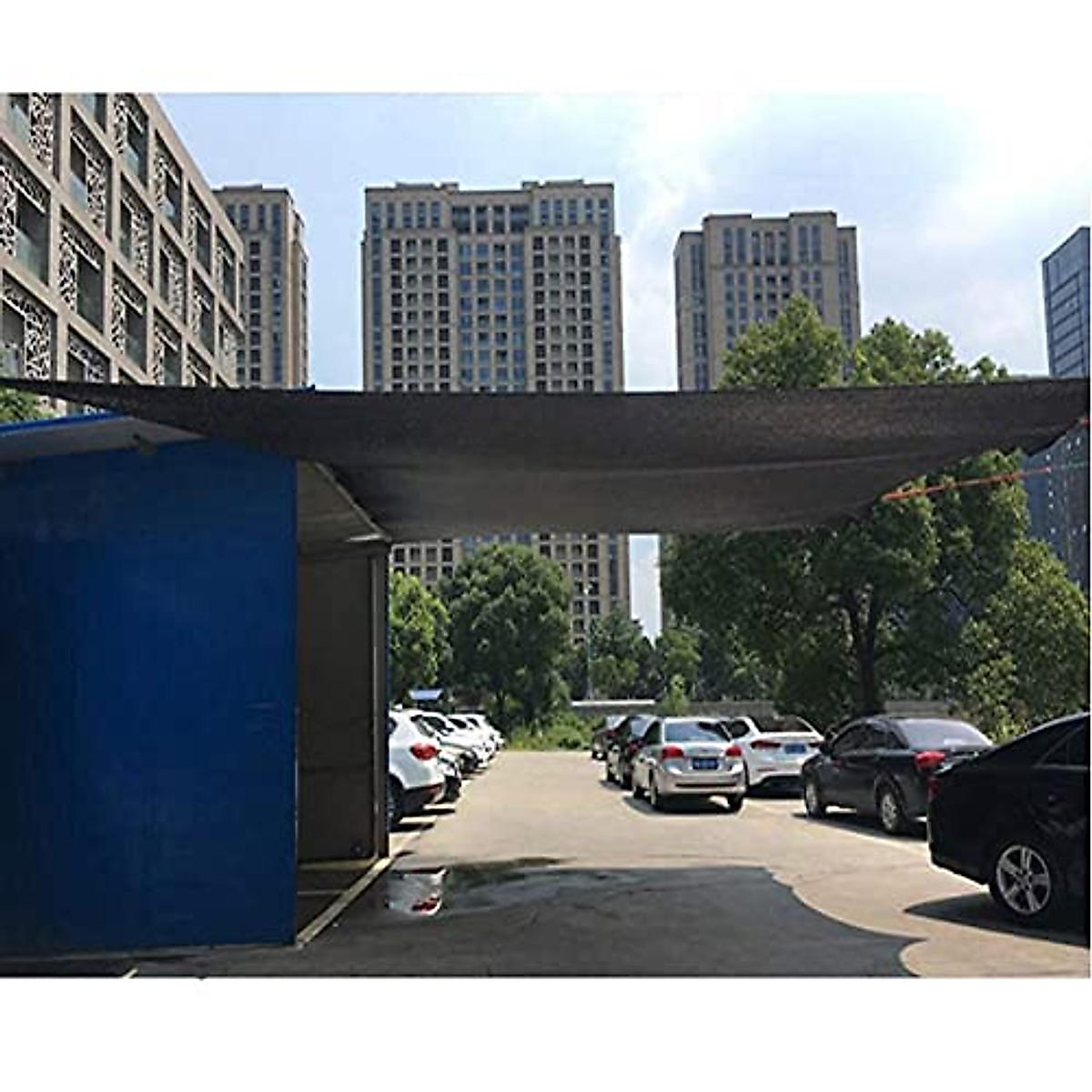 ALBN-Shading net Patio Sunscreen Breathable Anti-UV Tear Resistance Polyethylene, 20 Sizes (Color : Black, Size : 5x8m)