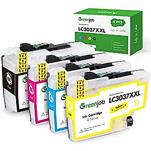 Greenjob LC3037 Ink Cartridges Compatible Replacement for Brother LC3037 LC3037XXL LC3039, High Yield use with MFC-J6945DW MFC-J5845DW XL MFC-J5945DW MFC-J6545DW XL (2 BK/C/M/Y)