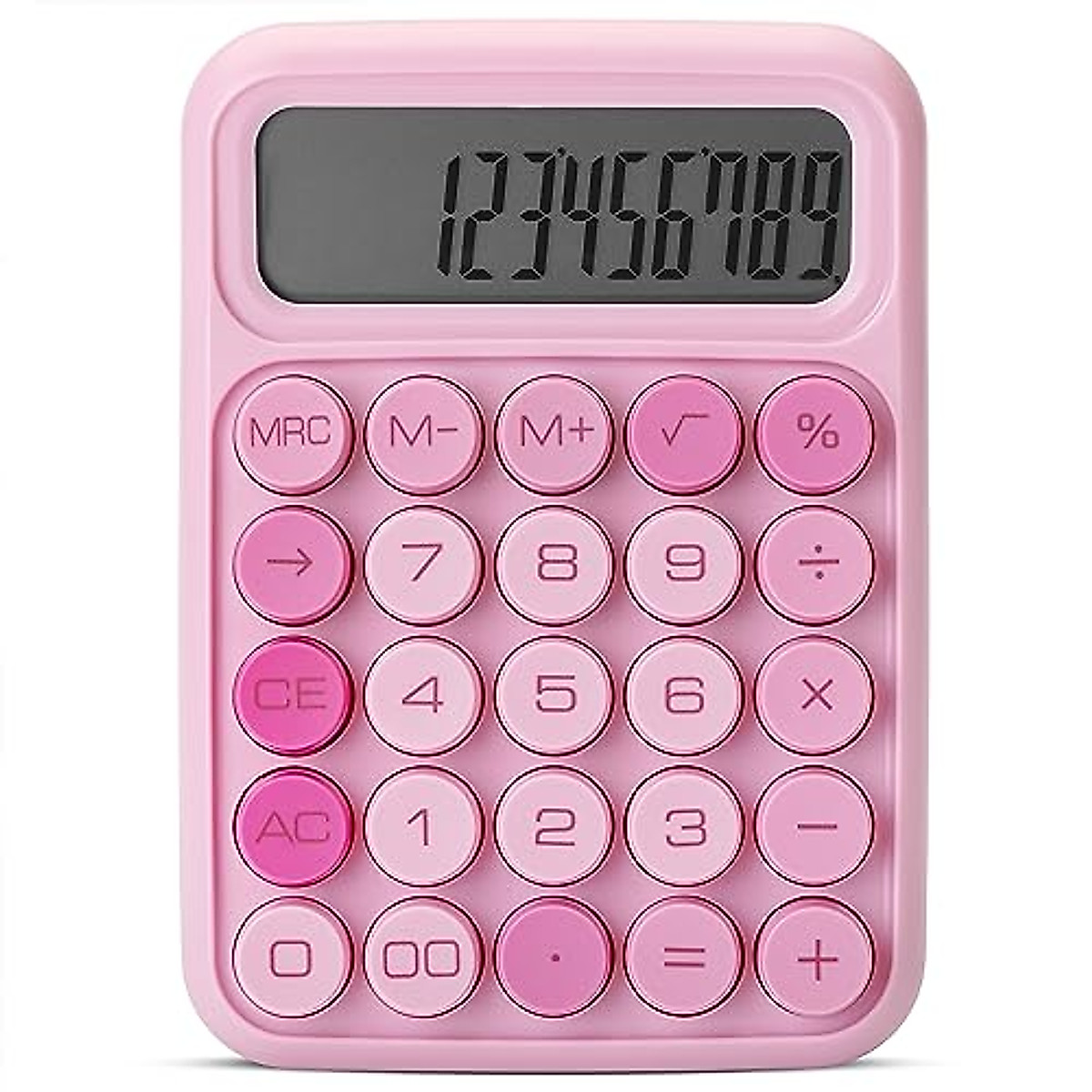Mr. Pen- Mechanical Switch Calculator, 12 Digits, Large LCD Display, Pink Calculator Big Buttons, Mechanical Calculator, Calculators Desktop Calculator, Cute Calculator, Aesthetic Calculator Pink