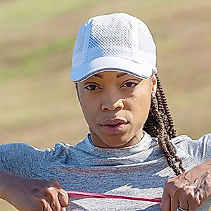 Beautifully Warm Backless Hat – Quick Dry Baseball Sport Hat for Women (White)