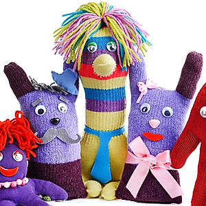 Craft County 300 Pcs Googly Eyes Multi Color 8mm Plastic with Lashes and Self-Adhesive Backing