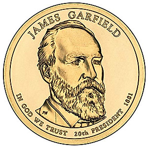 2011 P Position B BU James Garfield Presidential Dollar Choice Uncirculated US Mint