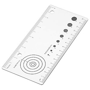 Edtape Wound Measurement Tools Wound Measuring Ruler Medical Ruler Wound Measuring Tool EMI Medical Ruler with Pupil Gauge Reference Guide