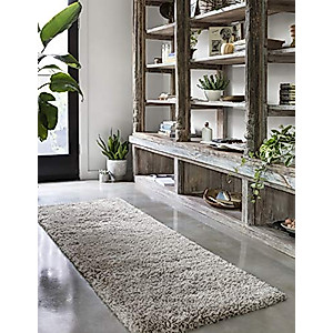 Loloi II Mila Shag Collection MIL-01 Taupe 2'-3" x 3'-9" Accent Rug