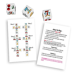 Table Slot King-Dices 66 Game, Fast and Easy Dice Game,Real Winning Numbers