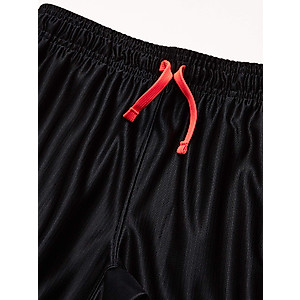 Under Armour Boys' Baseline Basketball Shorts, Black (001)/Beta, Youth Small