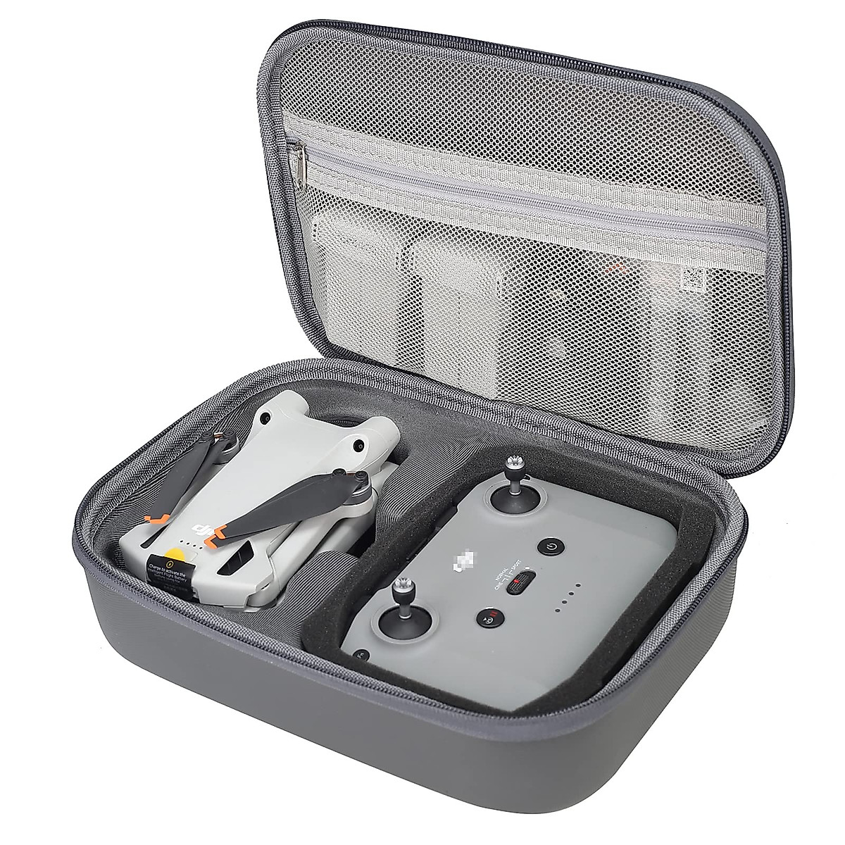 Anbee Mini 3 Pro Carrying Case, Hard Shell PU Leather Rainproof Storage Bag Travel Box Compatible with DJI Mini 3 Pro RC Quadcopter
