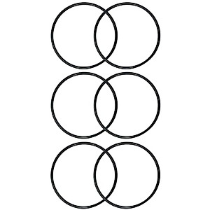 AppliaFit Outlet Elbow O-Ring Compatible with Hayward DEX2400Z5 for Select Hayward Pro-Grid, Micro-Clear & SwimClear Vertical D.E. Filters (6-Pack)