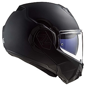 LS2 Helmets Advant Modular Helmet with Integrated Cardo 4X Bluetooth (Noir Matte Black - X-Large)