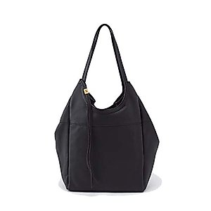 HOBO Women's Native Tote Bag, Black, One Size