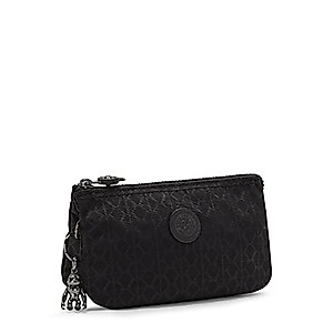 Kipling Womens Creativity Large Pouch, Versatile Cosmetics Kit, Lightweight Nylon Travel Organizer Wallet, Signature Emb, 7.25 L X 4.25 H X 1.5 D US