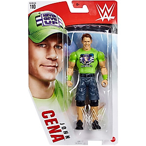 WWE John CenaBasic Series #110 Action Figure in 6-inch Scale with Articulation & Ring Gear