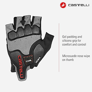 Castelli Men's Arenberg Gel 2 Glove for Road and Gravel Biking l Cycling - Dark Gray - Large