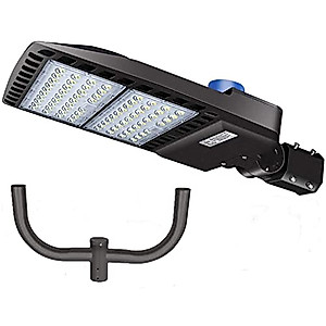 LEDMO 200W Parking lot Lights Bundle Double Bullhorn Bracket