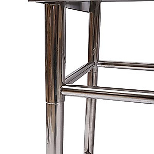 Xuthusman Stainless Steel Kitchen Prep Utility Sink w/Drainboard+Compartment Commercial Utility & Prep Sink Table w/Faucet