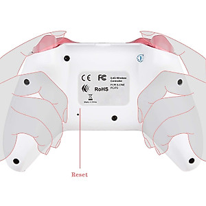 Wireless Controller for Xbox One, No Headset Jack, 2.4GHZ Game Controller Gamepad Compatible with Xbox One S/X PC (Pink)