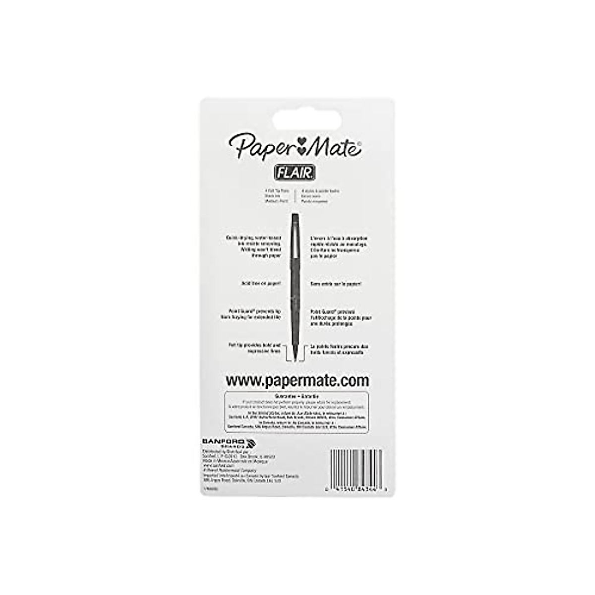Paper Mate Flair Felt Pens Medium Point Black Ink