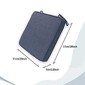 Sunshine Outdoor Indoor/Outdoor Patio Chair Cushion Outdoor Seat Cushions for Patio Furniture 20x20x2.8 inch Set of 4 Sky