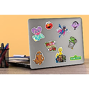 Sesame Street Sticker Pack Die Cut Vinyl Large Deluxe Stickers Variety Pack - Laptop, Water Bottle, Scrapbooking, Tablet, Skateboard, Indoor/Outdoor - Set of 50
