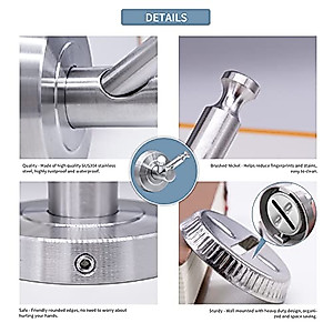 Beepas V-Shape Double Towel Hook Hotel Style, SUS304 Stainless Steel Heavy Duty Wall Mounted Dual Hooks for Towel, Loofah, Coat, Kitchen Hanger for Hand Towel, Cookware, Key Hangers, Razor Holder