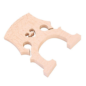 Cello Bridge,4/4 3/4 Cello Maple Bridge Maple Wood Self Adjusting Fitted Bridge Musical Instrument Replacement Accessory (Pack of 2)(Wood Color 4/4) Cello Bridge cello bridge cello bridge 4 4