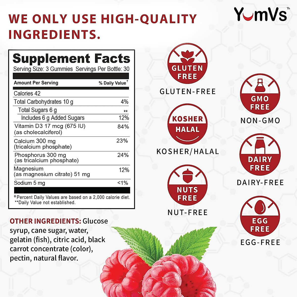 Yum-V Calcium, Magnesium, Vitamin D3 Gummies (90 Count) Vitamin Gummies for Women, Men & Kids - Calcium Supplement for Strong Bone Health - Gummy Vitamin D Calcium Chews - Certified Kosher - Pack Of 2