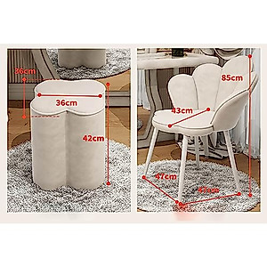 Makeup Vanity with Lights,Vanity Desk with Chair, Drawers Makeup Table with Lighted Mirror, 3 Lighting Colors for Women Girls