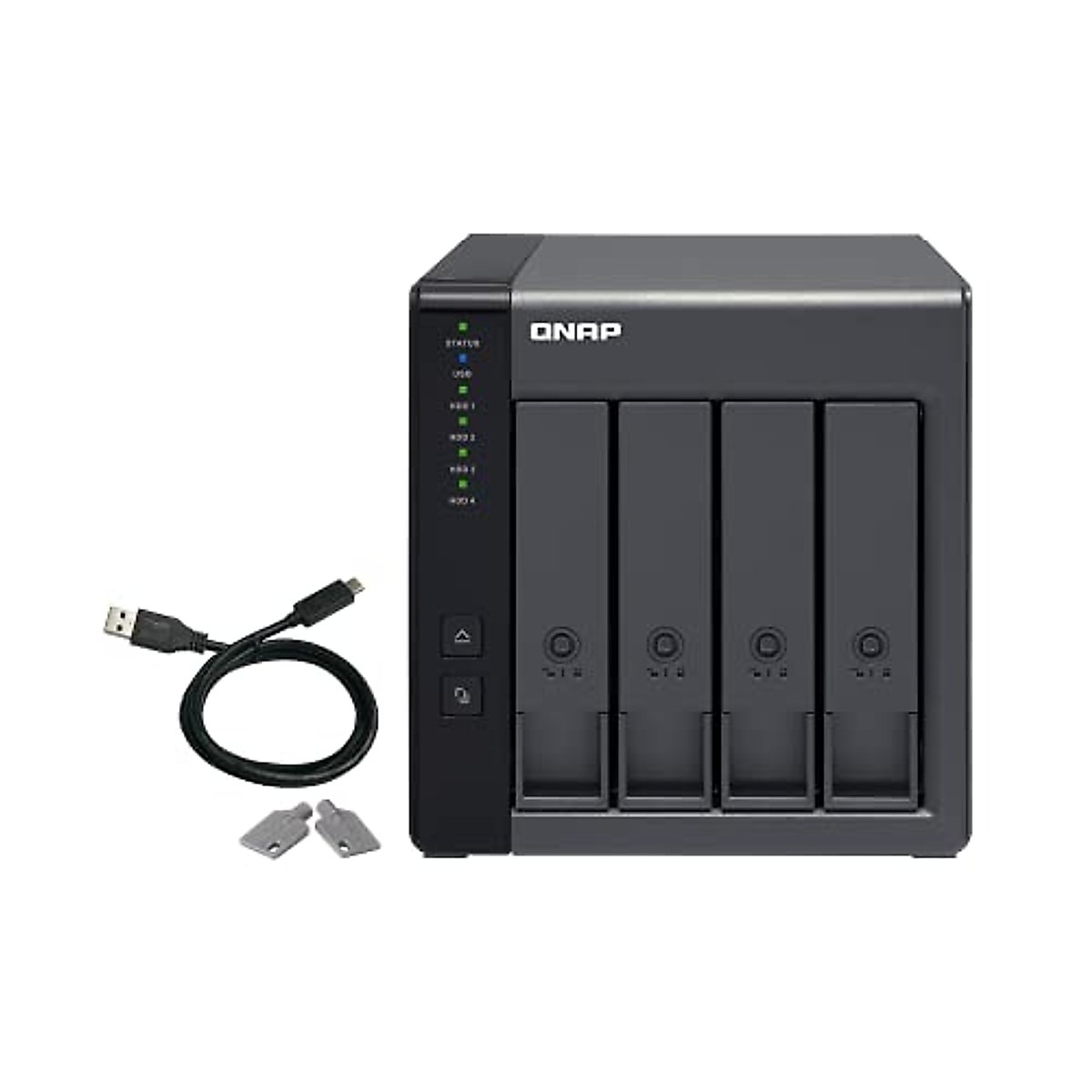 QNAP TR-004 4 Bay USB Type-C Direct Attached Storage (DAS) with Hardware RAID (Diskless)