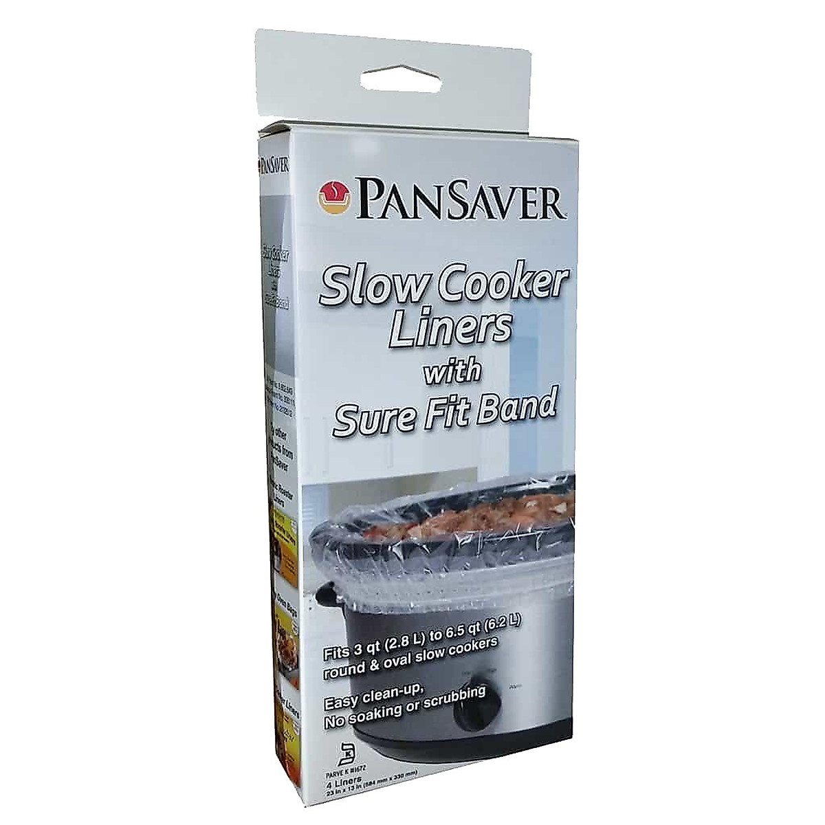 PanSaver 12 Pack Disposable Slow Cooker Liners Crockpot Liners Small Quart Cookers Liners with a Sure Fit Band - NSF approved, KOFK Certified Kosher
