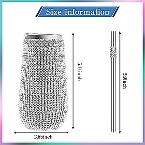 INSTOME Bling Water Bottle,6oz Bride to Be Champagne Flute-Perfect for Bride Tribe Gifts -Chic Bride to Be Champagne Flute-Ideal Bride Tribe Gifts Wedding Champagne Tumbler (1pcs)