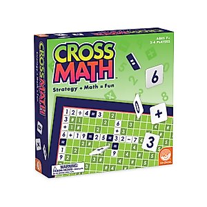 MindWare CrossMath - Engaging 2-4 Player Math Games for Kids, Multiplication Game - Includes Additional Activities and Guidebook