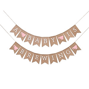 Tea Party Bridal Shower - Tea With The Bride To Be, Bridal Shower Burlap Banner, Bride To Be Banner, Tea Party Shower Decorations (Tea With The Bride To Be)