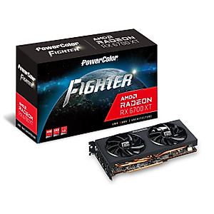 PowerColor Fighter AMD Radeon RX 6700 XT Gaming Graphics Card with 12GB GDDR6 Memory, Powered by AMD RDNA 2, Raytracing, PCI Express 4.0, HDMI 2.1, AMD Infinity Cache